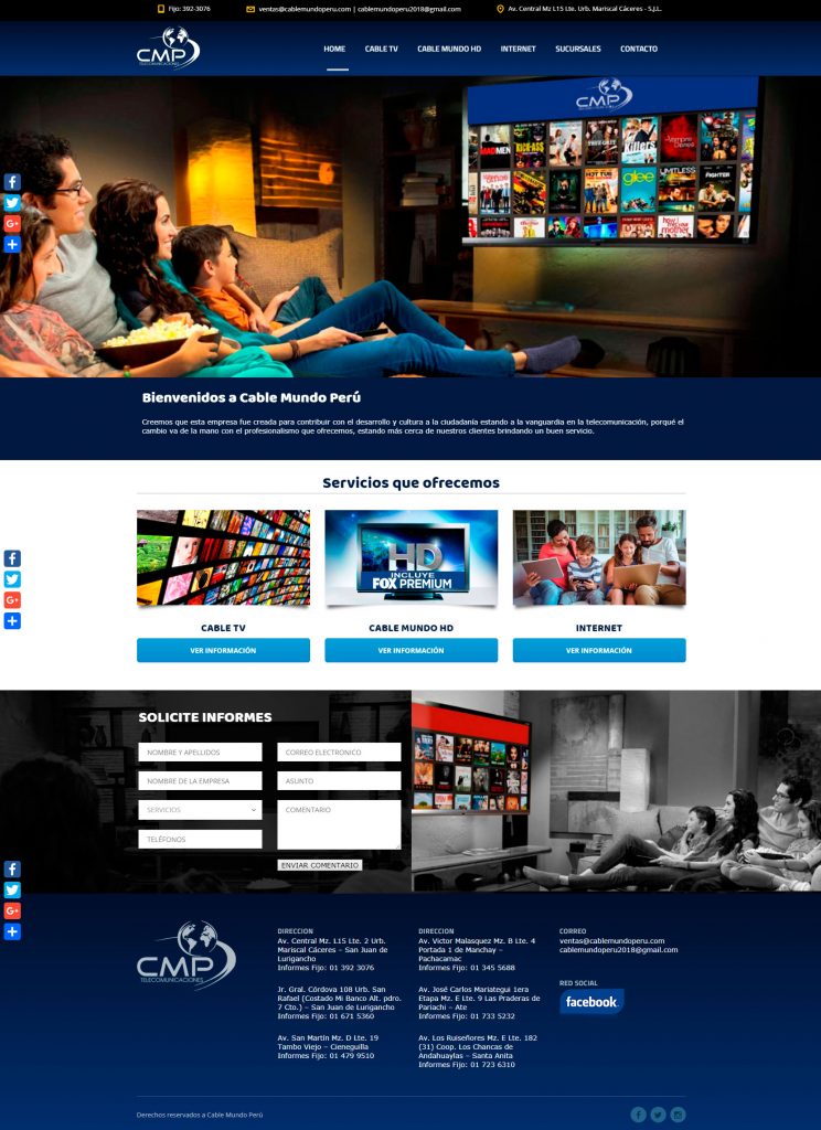 Cable Mundo Perú - CORREOS CORPORATIVOS para empresas【* 50 % de ...